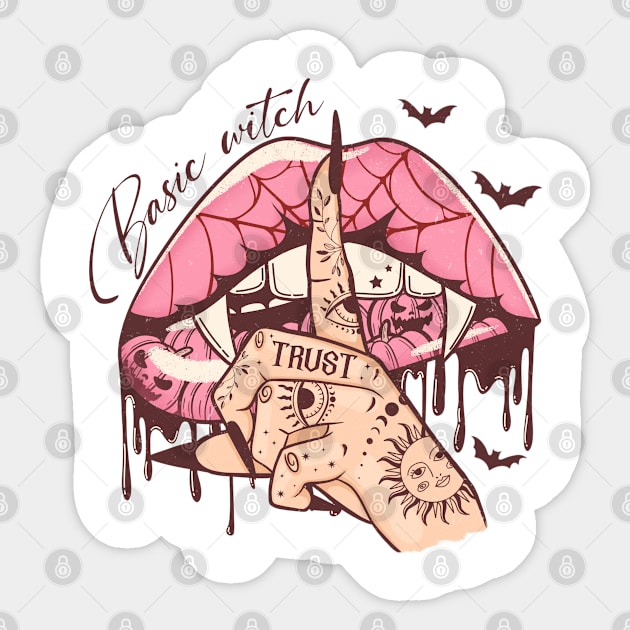 Basic witch halloween - Basic Witch - Sticker | TeePublic